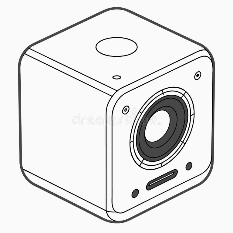 Small Cube Shaped Electronic Devices Stock Illustrations – 1 Small Cube ...