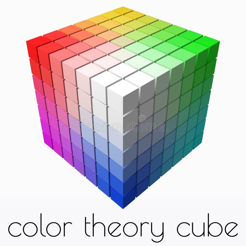 Color Theory Cube Stock Illustrations – 87 Color Theory Cube Stock ...