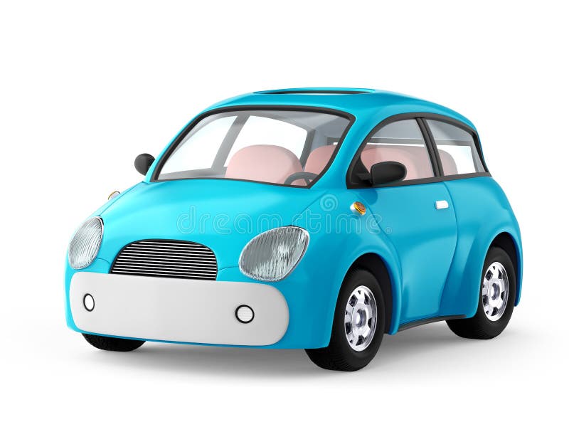 Small cute car front stock illustration. Illustration of coupe - 113415252