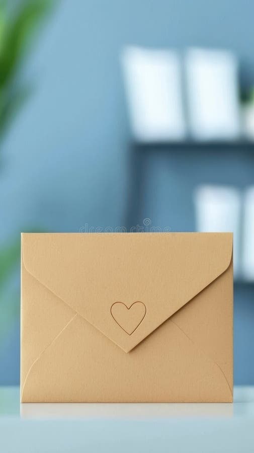 Small, Cute Envelope with Heart Seal, Perfect for Love Notes or ...