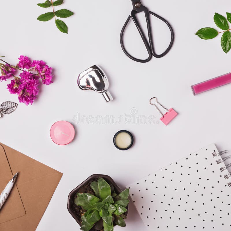 Small Cute Items, Flowers and Plants. Stock Photo - Image of decorative ...