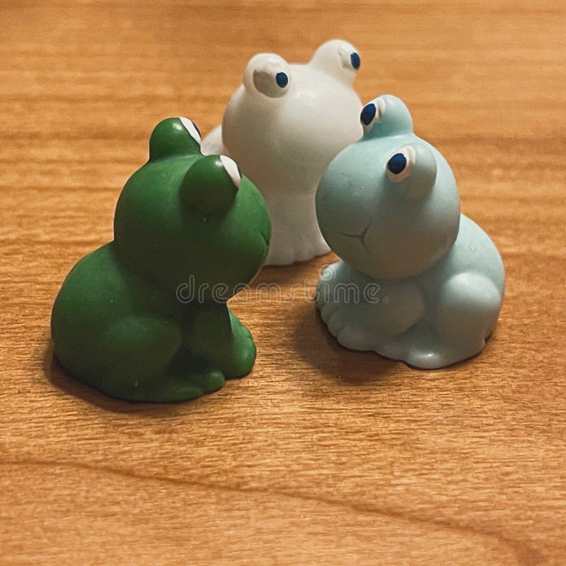 Small, Cute Miniature Plastic Frogs Stock Photo - Image of leapfrog ...