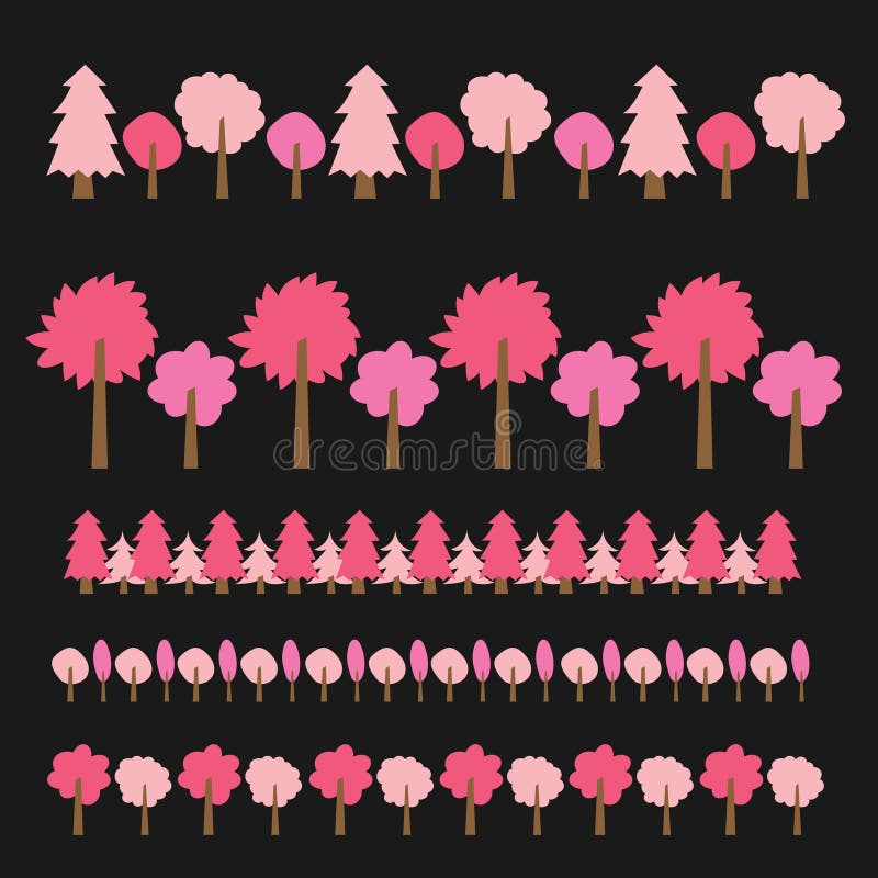 Small Cute Modern Cartoon Tree Stock Vector - Illustration of ...