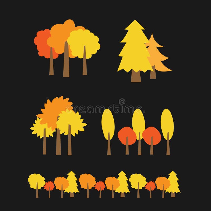 Small Cute Modern Cartoon Tree Stock Illustrations – 1,388 Small Cute ...