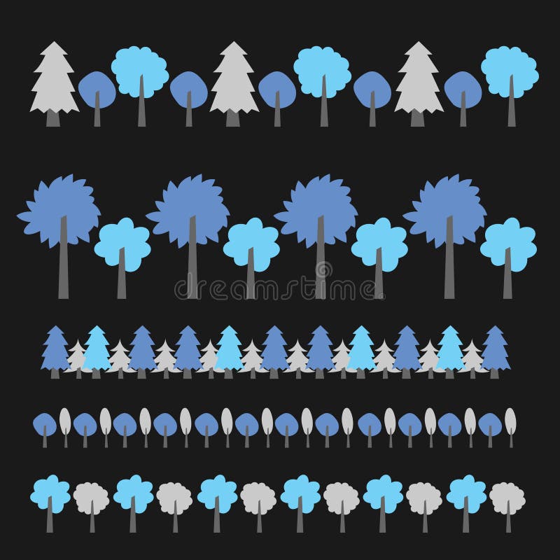 Small Cute Modern Cartoon Tree Stock Vector - Illustration of garden ...