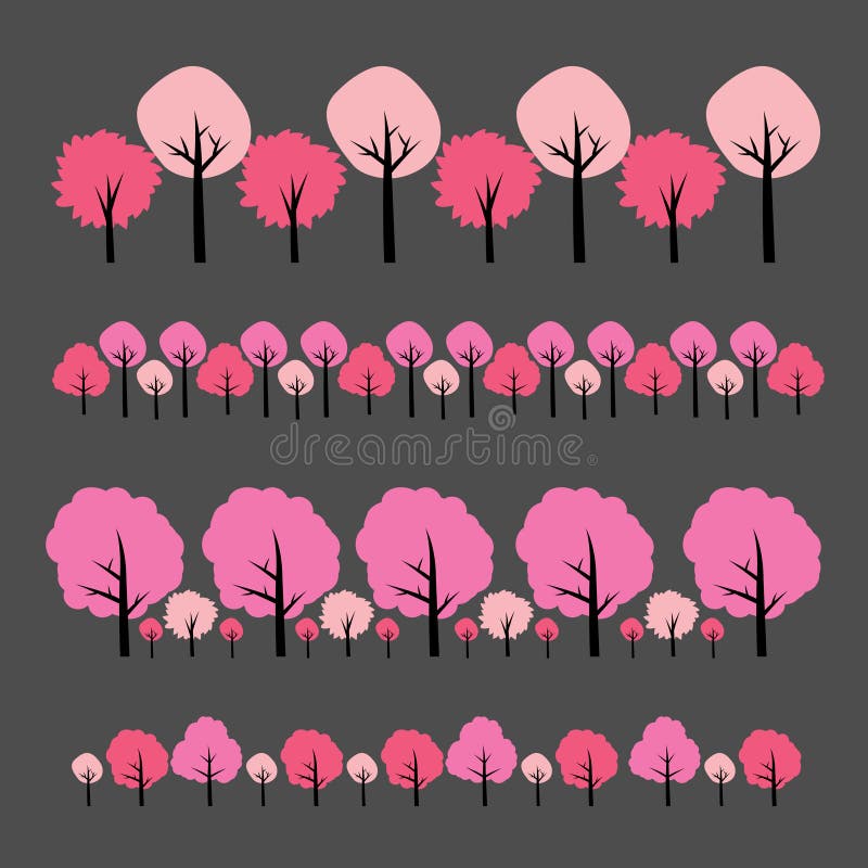 Small Cute Modern Cartoon Tree Stock Illustrations – 649 Small Cute ...