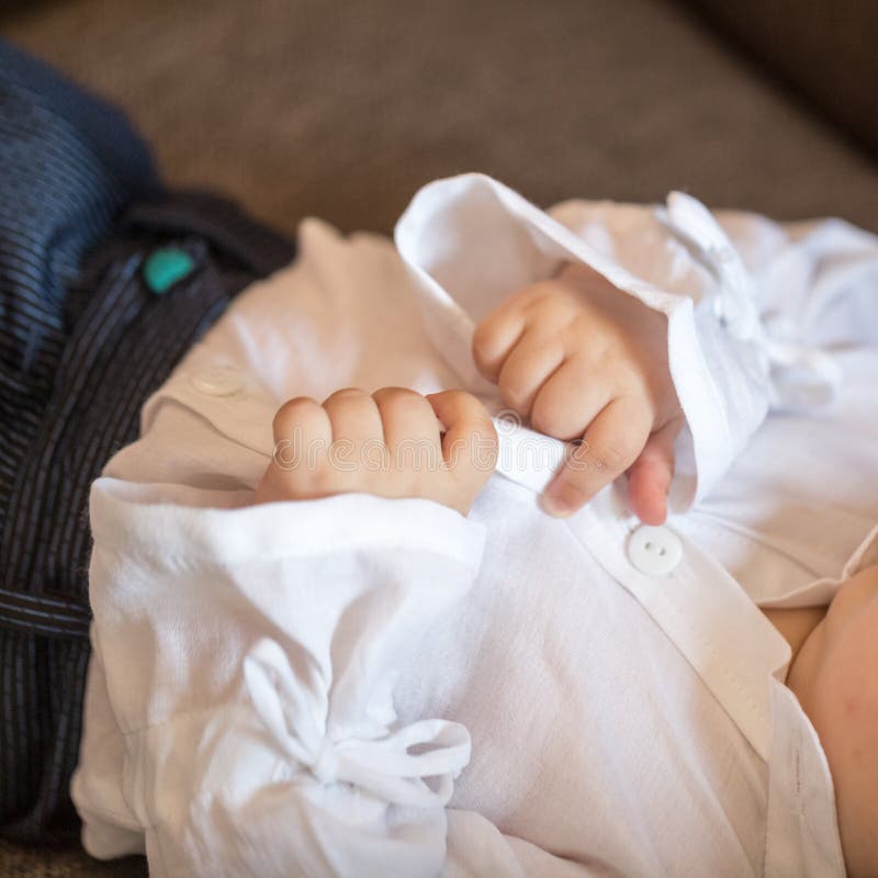 Small newborn baby hands stock image. Image of human - 120923883