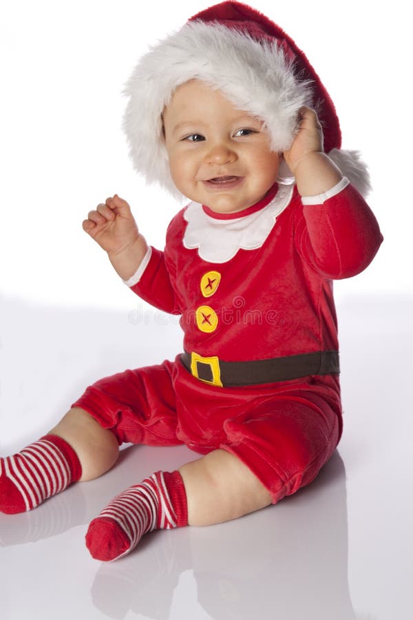 Small cute smiling Santa stock photo. Image of childhood - 28026114