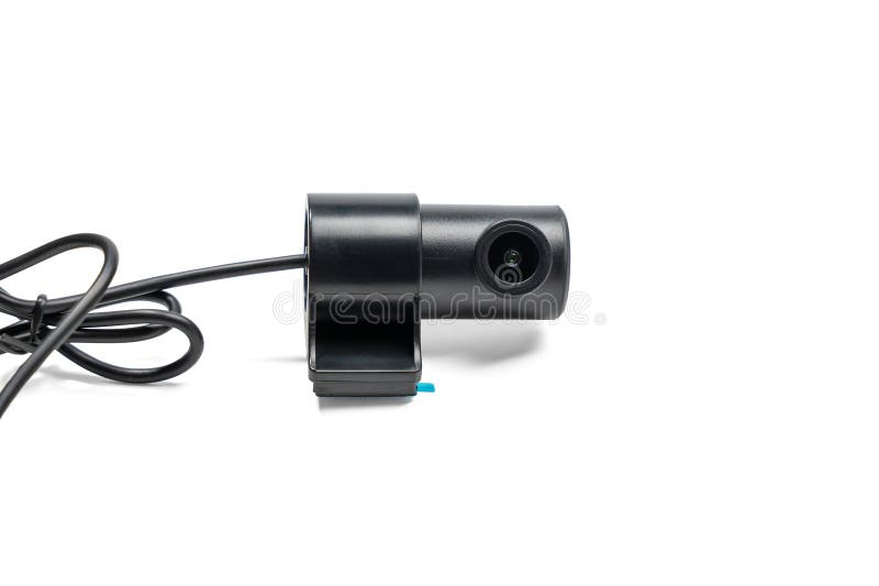 Small cylindrical camera. stock photo. Image of cable - 392201658