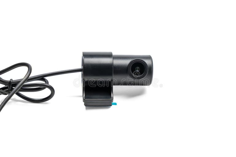 Small cylindrical camera. stock photo. Image of cable - 392201658