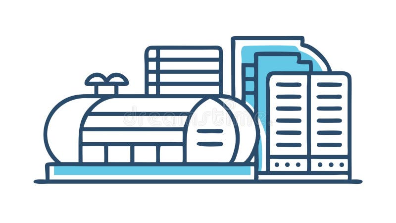 Small Cylindrical Tank Container Flat Vector Icon, Vector Design ...