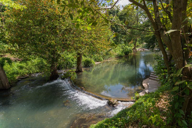 Small dam river stock image. Image of waterfall, flood - 48078197