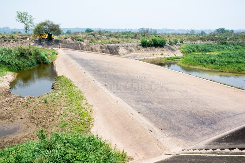 Small Dam Water at the River Release for Excess Capacity of Water until ...