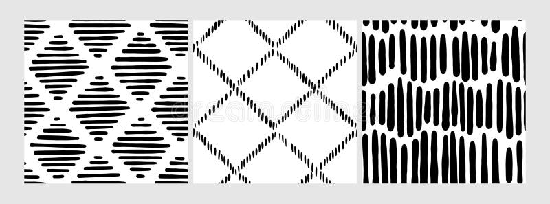 Small Dash Patterns Set. Seamless Minimal Dash Pattern, Small Elements ...
