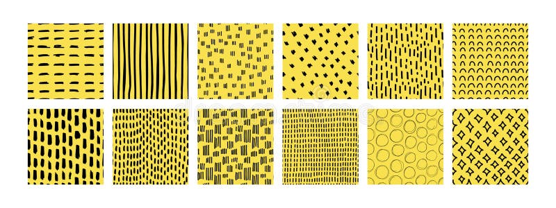 Small Dash Seamless Pattern Collection Stock Illustration ...