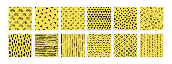 Small Dash Seamless Pattern Collection Stock Illustration ...