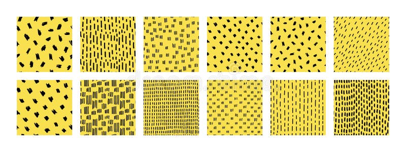 Small Dash Seamless Pattern Collection Stock Illustration ...