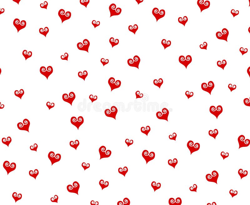 Small Decorative Red Hearts Pattern Background Stock Photo - Image of ...