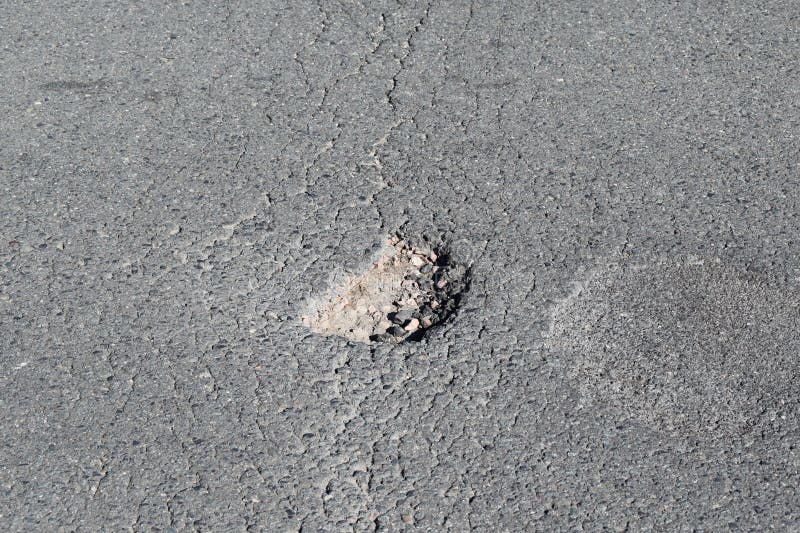 Deep pothole stock image. Image of sidewalk, road, pothole - 289838583