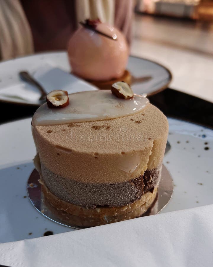 Small Delicious Round Cakes Beautifully Decorated for Dessert Stock ...