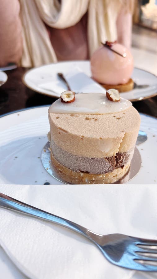 Small Delicious Round Cakes Beautifully Decorated for Dessert Stock ...