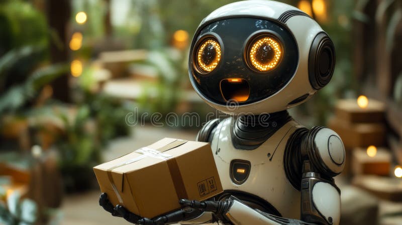 Robot Delivering Package in Indoor Environment Demonstrating Future ...
