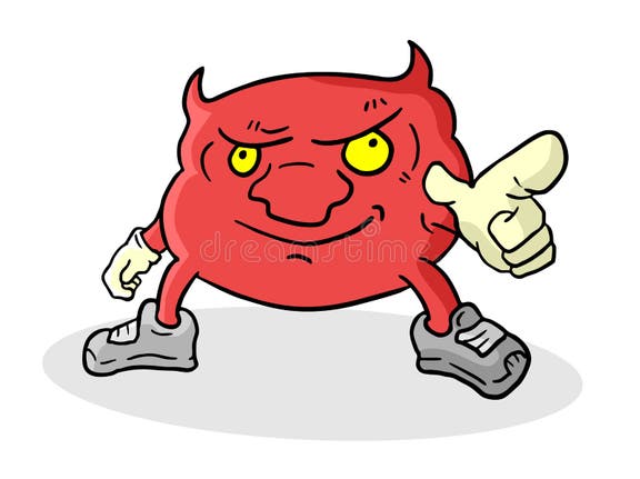 Small demon stock vector. Illustration of happy, calm - 50402804