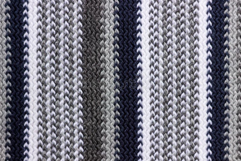 Small and Dense Knitted Texture Knitting Threads of Blue Shades. Fine ...