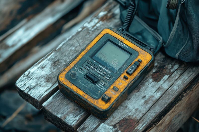 A Small Device with a Screen that Says "0" on it Stock Illustration ...