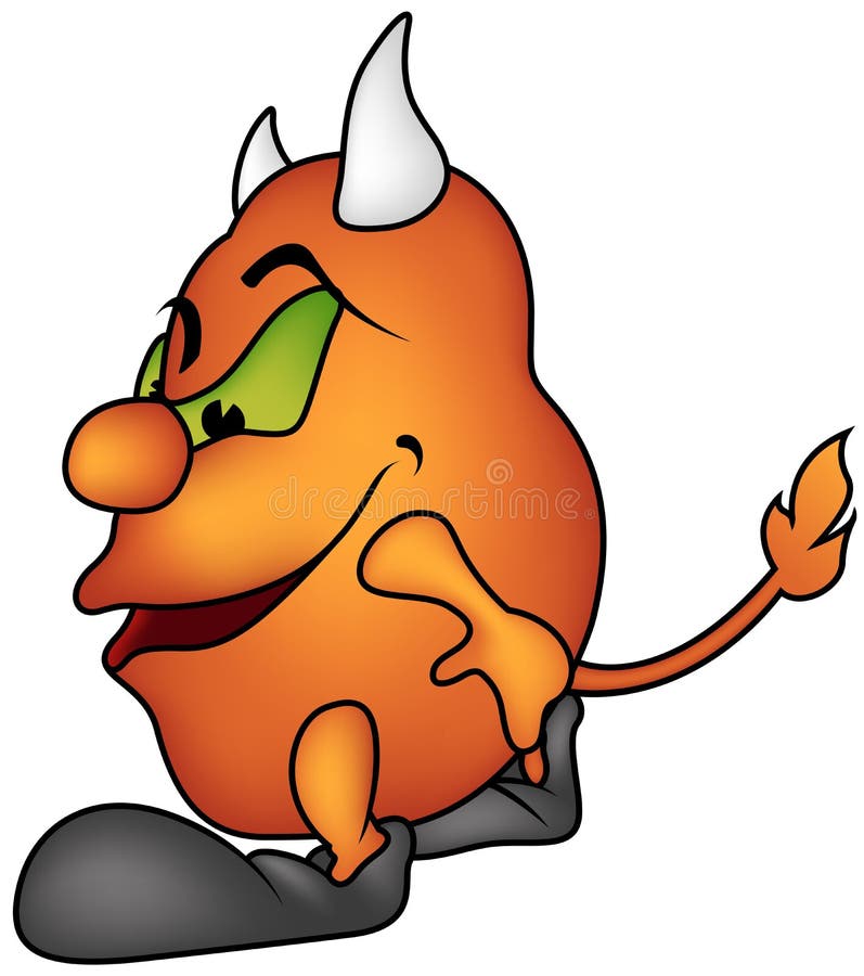 Red Devil stock vector. Illustration of figure, demon - 5174256