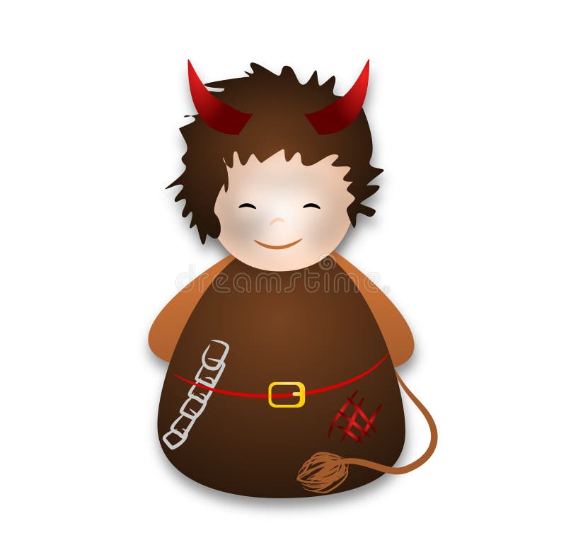RED Small Devil stock illustration. Illustration of cute - 34855801