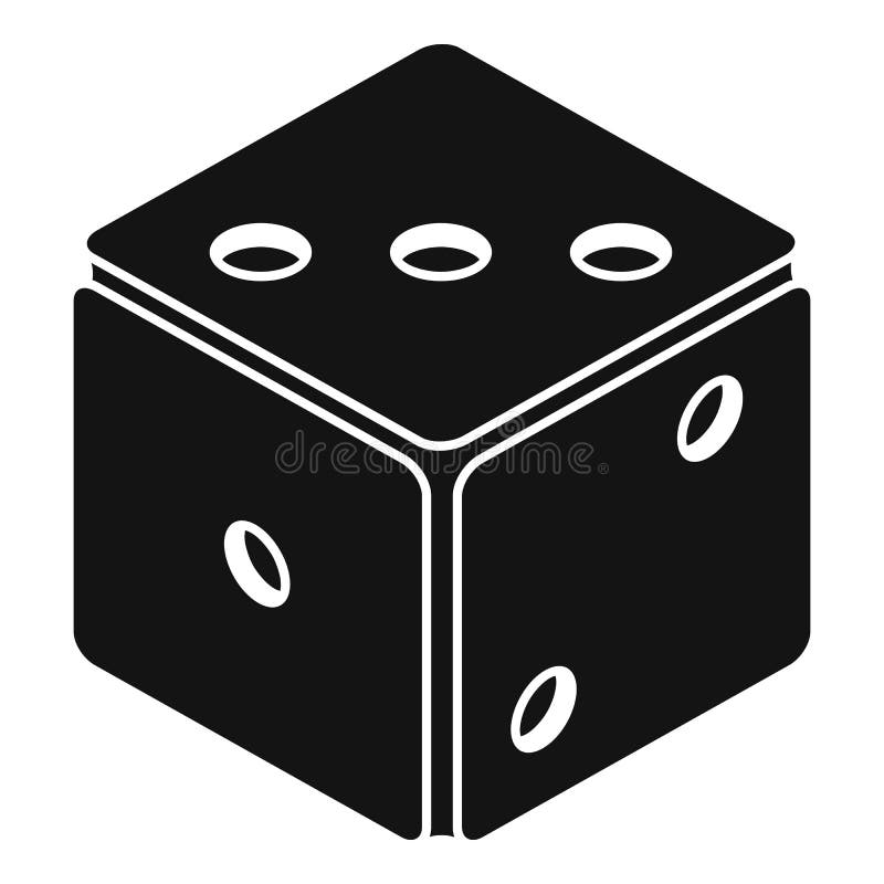 Small Dice Icon, Simple Style Stock Vector - Illustration of cube, icon ...
