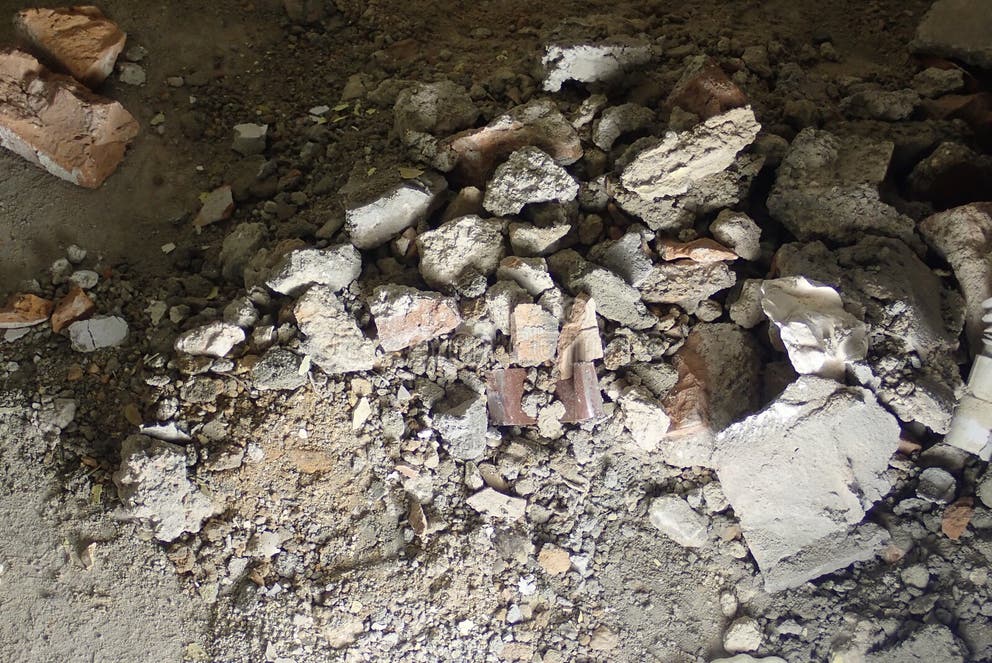 Small Dig on a Building Site Stock Photo - Image of pile, pattern ...