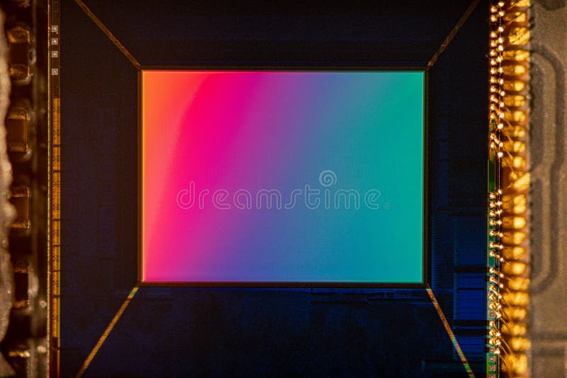 Small Digital Phone Camera CMOS Sensor Stock Photo - Image of macro ...