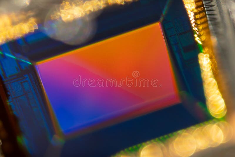 Digital CMOS Sensor and Lens from Phone Camera Stock Image - Image of ...