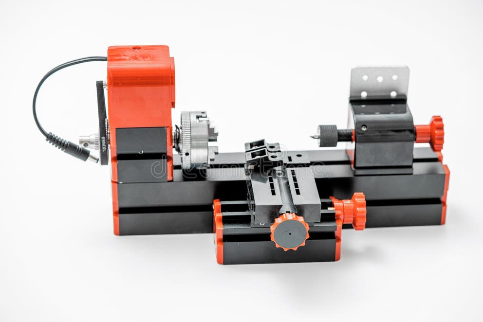 Small Diy Turning Lathe Machine for Education and Hobby Stock Photo ...