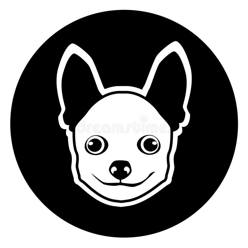 Small Dog Icon Pet Face Web Stock Vector - Illustration of small ...