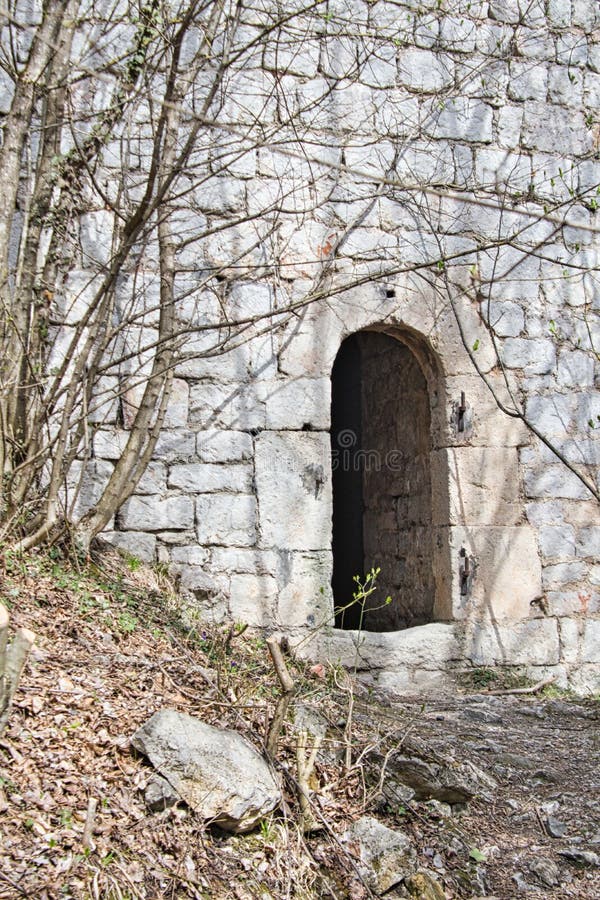 A Small Door To the Fortified Tower Stock Image - Image of destination ...