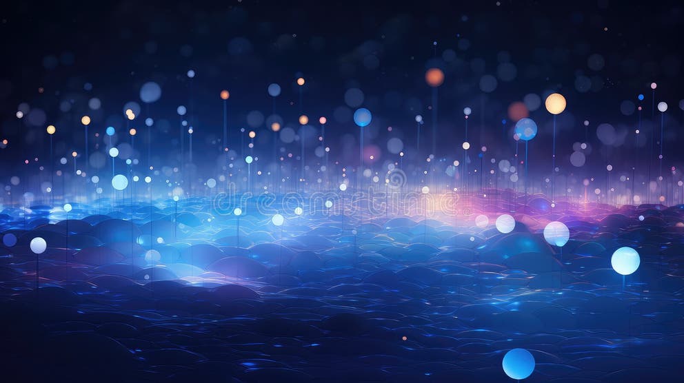 Small dots randomly moving stock illustration. Illustration of dots ...