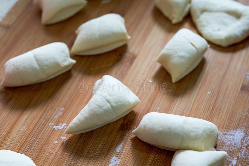 Small Dough for Making Steamed Buns in the Chinese Kitchen Stock Photo ...