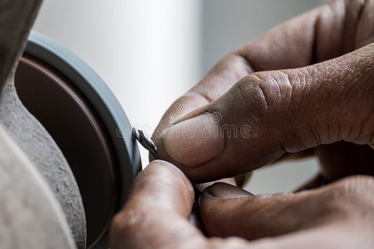 The Small Drill Tool Regrind Process by Manual Operation with Abrasive ...