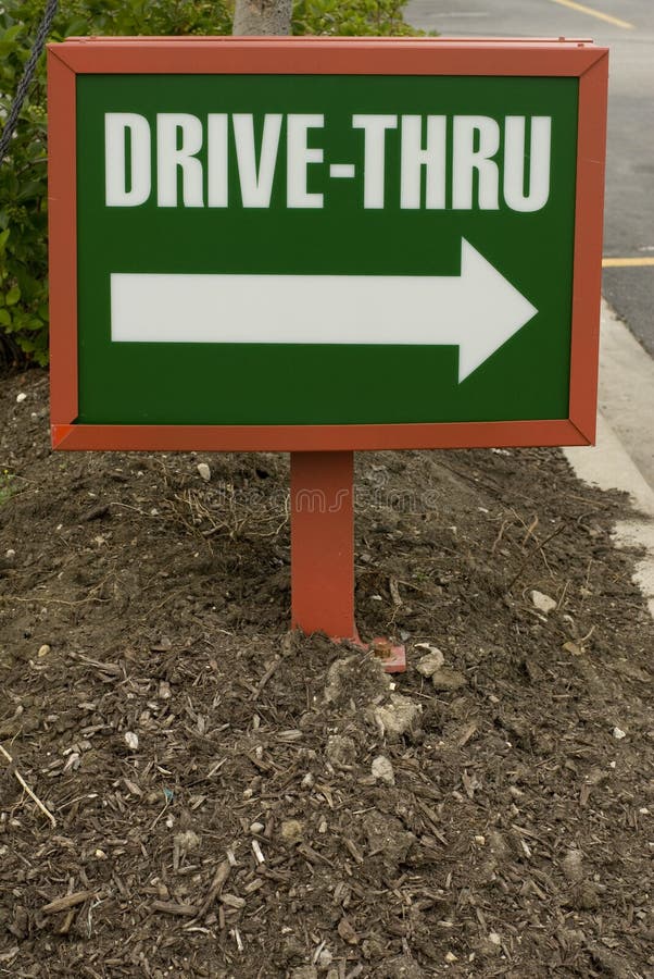 Drive thru neon sign stock photo. Image of lighting, signs - 29389682