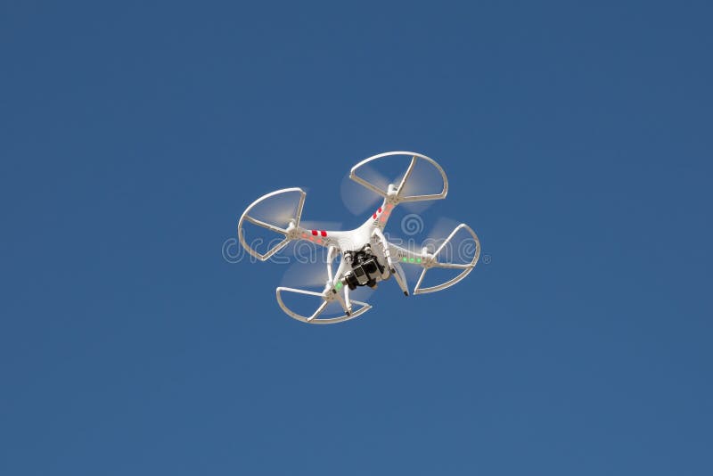 Small drone on the sky. stock image. Image of hurley - 55080415