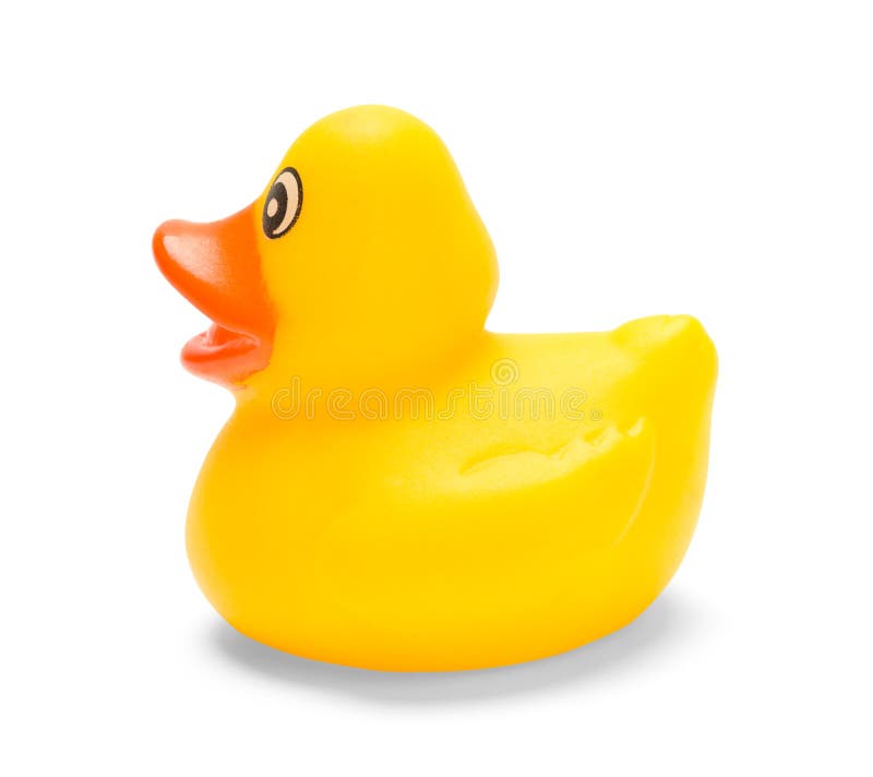 Rubber Duck Side View stock photo. Image of plastic - 166977898