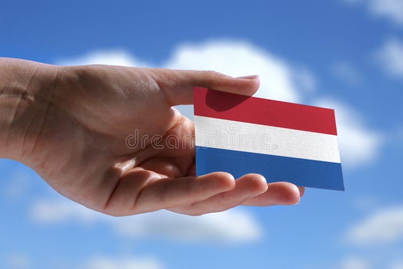 Small Dutch flag stock image. Image of palm, netherlands - 53563939