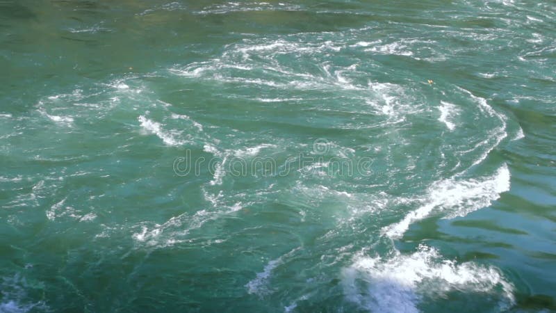 Small Eddy in a Flowing River Green Stock Footage - Video of flowing ...