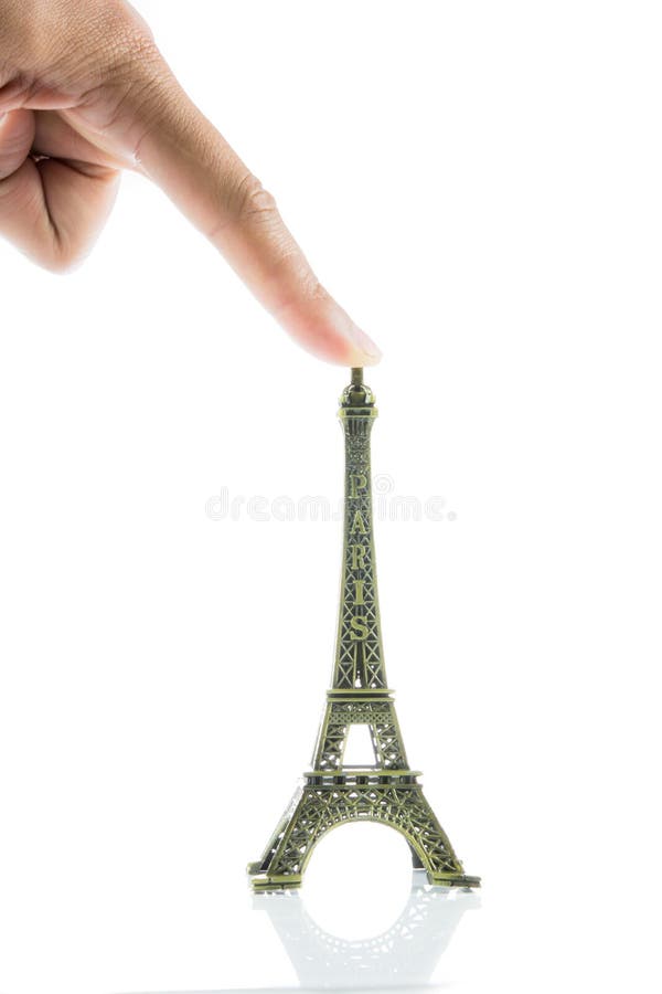 Small Eiffel Tower Isolated Stock Image - Image of europe, clipping ...