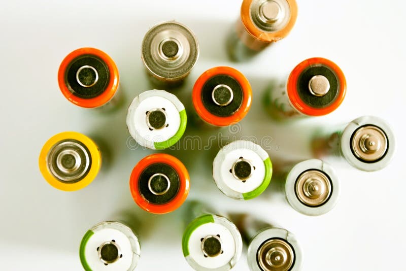 Small electrical batteries stock photo. Image of background - 45963004