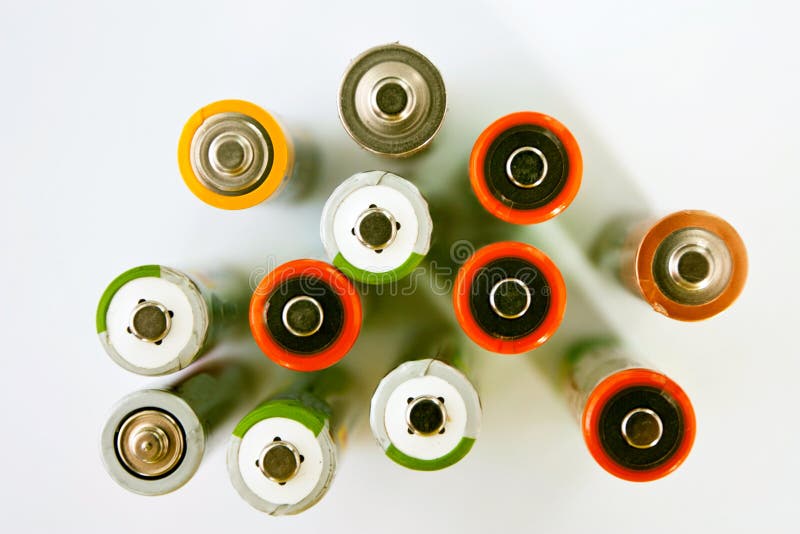 Small electrical batteries stock image. Image of induction - 45963005