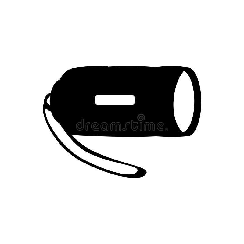 Small Electrical Flashlight Simple Icon Illustration Stock Vector ...